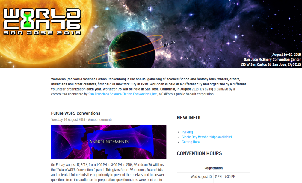 An Outsider’s View: Is WorldCon Going to Be Better Now?